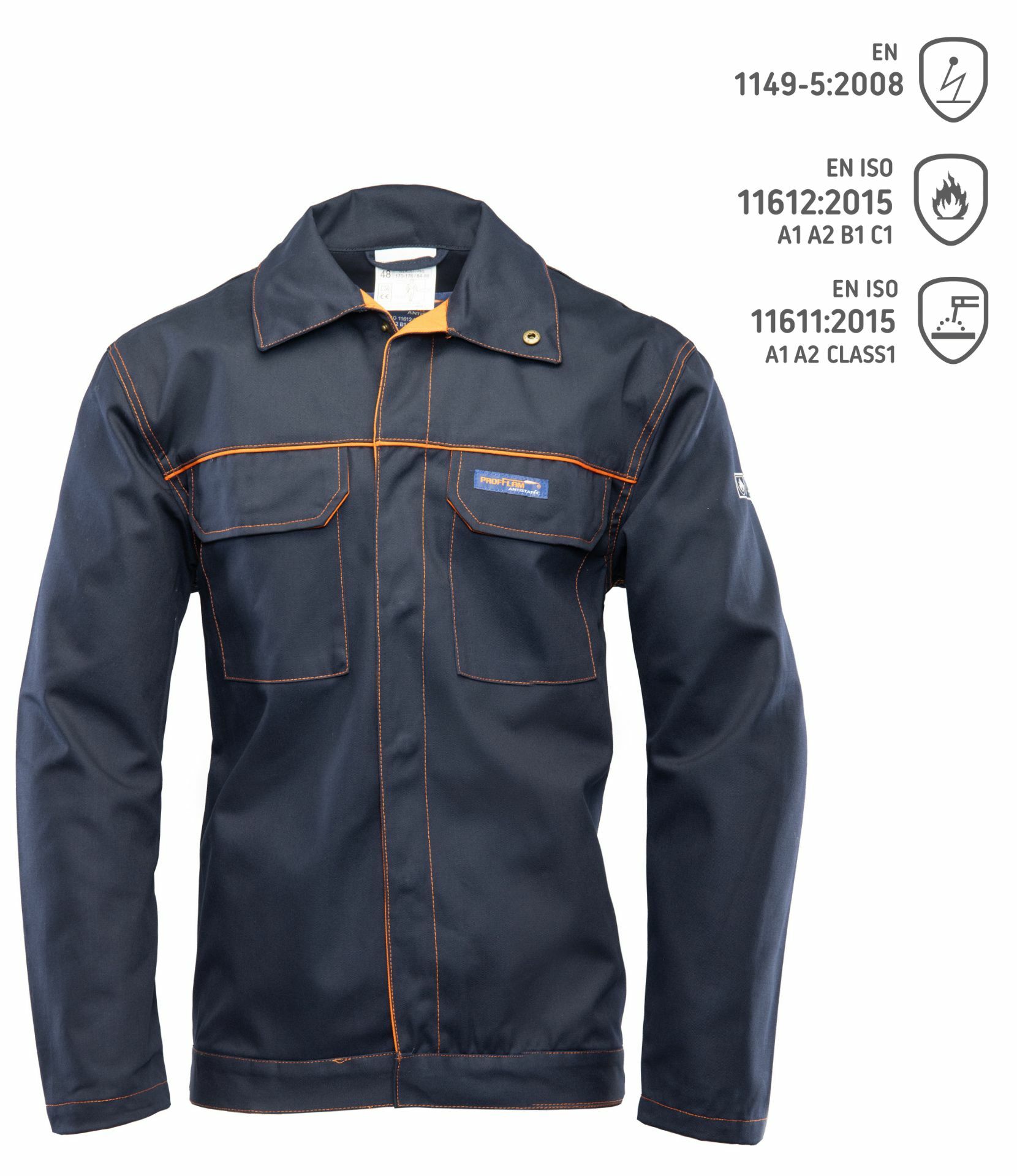 Bluza robocza PROFFLAM ANTISTATIC AOBL Granatowy rozm.57 - Dawpol